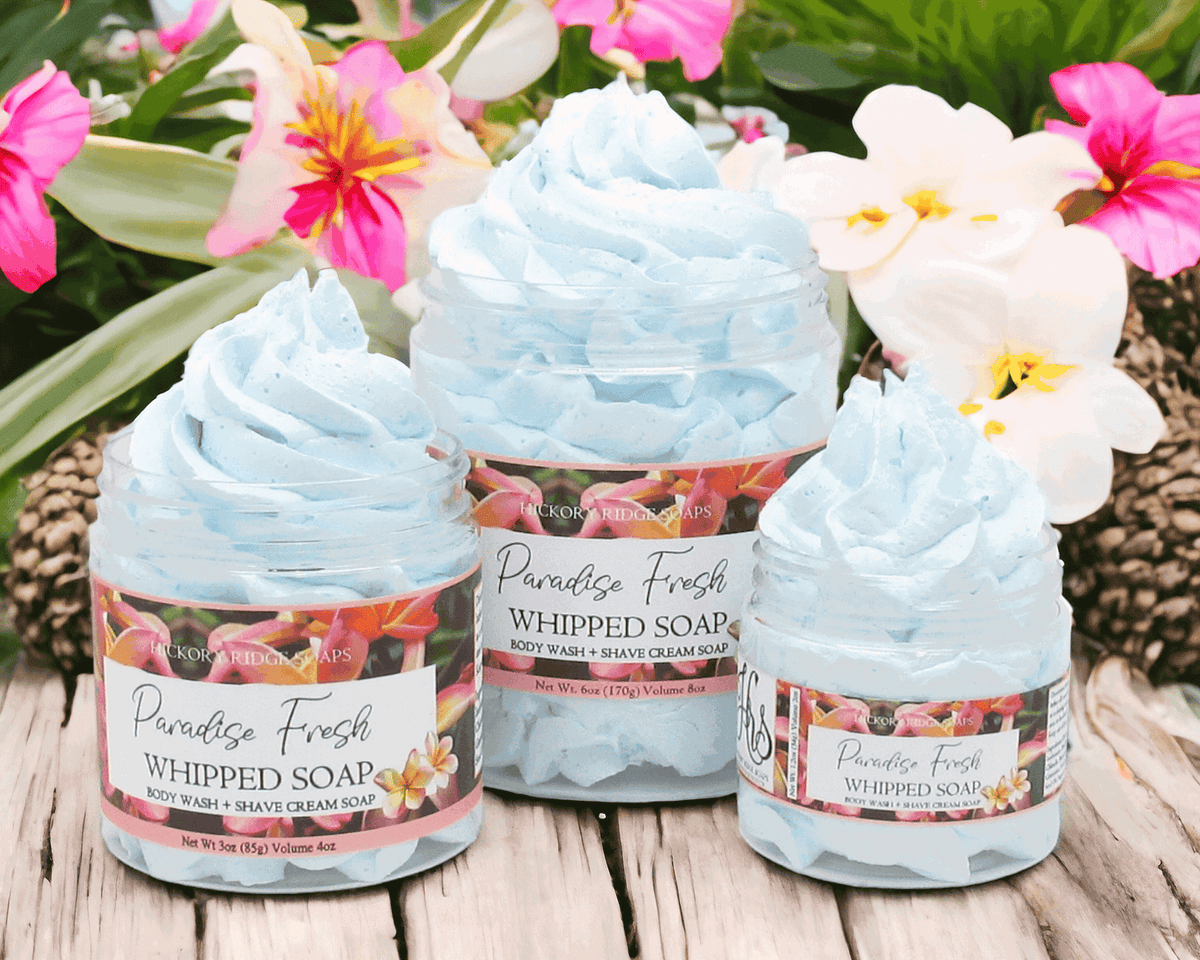 Paradise Fresh Whipped Soap – Hickory Ridge Soap Co